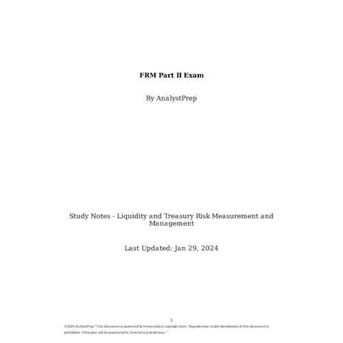 Jual FRM 2024 Part II Analyst Prep Notes, Formula Sheet, Qbank - eBook ...