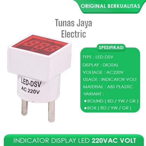 Jual Voltmeter Colokan Digital 220V / Alat Pengukur Voltage Listrik ...