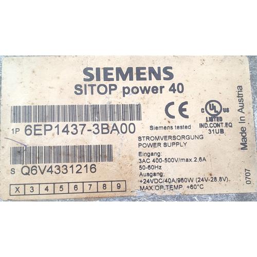 Jual SIEMENS SITOP modular 40 A Stabilized power supply 24 volt 40 ...