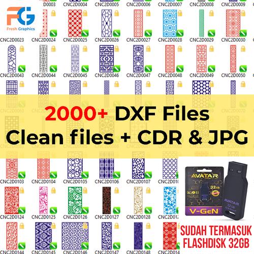 Jual 2000+ Desain File Laser Cutting CNC Router Plasma DXF Vector ...