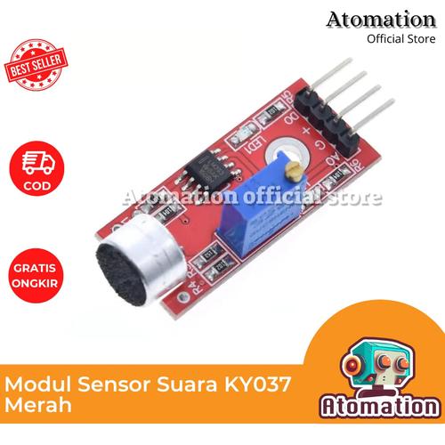 Jual Modul Sensor Suara Microhone Mic Condenser Sound KY037 KY-037 ...