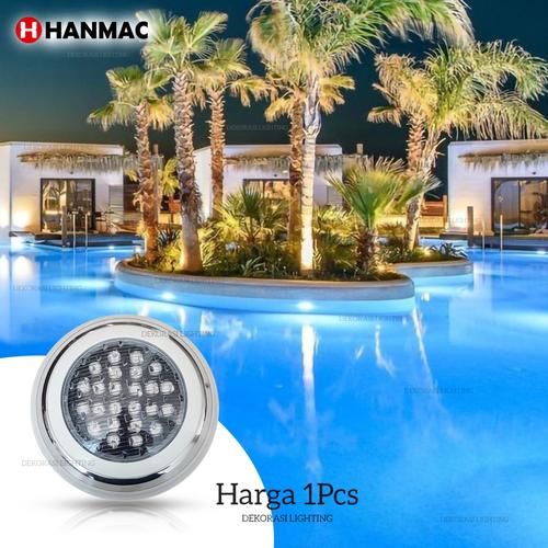 Jual L724 lampu kolam led 24w +trafo waterproof swimming pool ikan ...