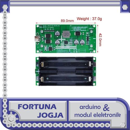 Jual Modul UPS 12V Type C / Micro Usb dengan Holder 18650 Charge ...