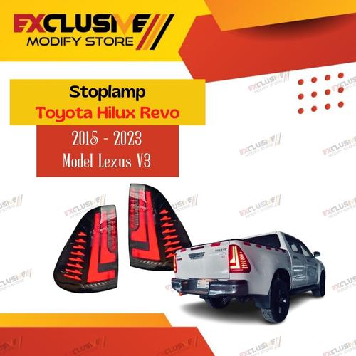 Jual TOYOTA HILUX REVO 2015-2023 STOPLAMP MODEL LEXUS V3 CEREMONY FULL ...