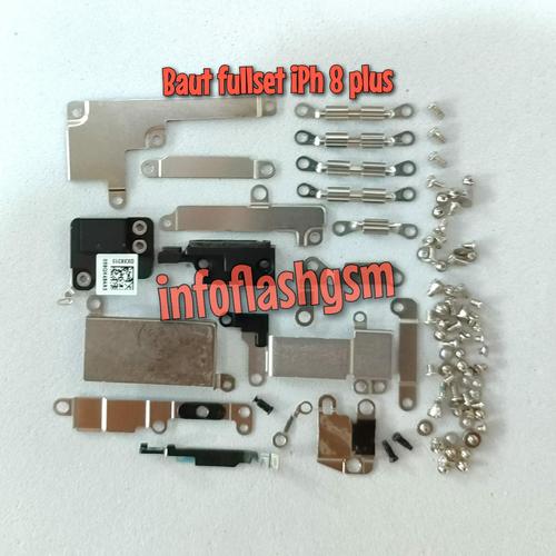 Jual Baut Seng Set Plat Kaleng Bracket Penutup Lcd Baterai iPhone 8 ...