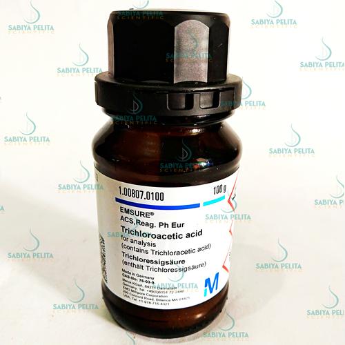 Jual TCA for analysis EMSURE MERCK 1.00807.0100 / Cap. 100 gram - Kota ...