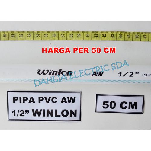 Jual Pipa PVC 1/2 INCH AW WINLON PUTIH 50CM - Kab. Sidoarjo - DAHLIA ...