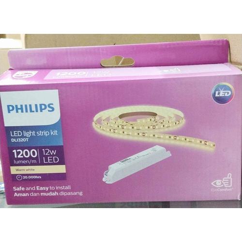 Jual LED STRIP PHILIPS 5M + TRAVO 12W WARM WHITE LED STRIP PHILIPS SNI ...