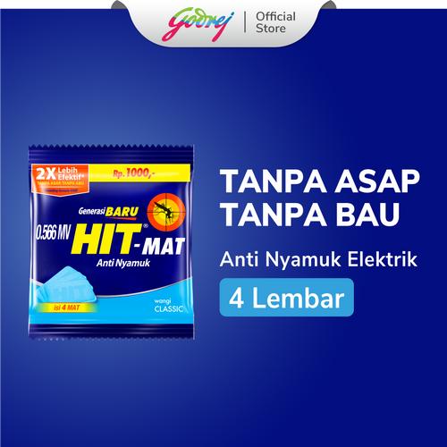 Jual HIT Mat Classic Obat Nyamuk Elektrik [4 Sheets] - Basmi Nyamuk ...