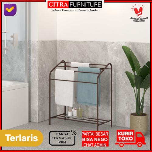 Promo SHUMO Jemuran Baju Rak Handuk Jumbo - Cokelat - Jakarta Pusat ...