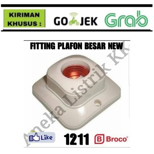 Jual BROCO FITTING PLAFON BESAR SEGI KOTAK NEW 1211 FITING NEMPEL ...