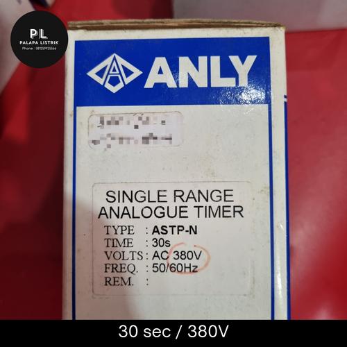Jual TIMER ANALOG ANLY ASTP-N 30S 380V - Kab. Lumajang - PalapaListrik | Tokopedia
