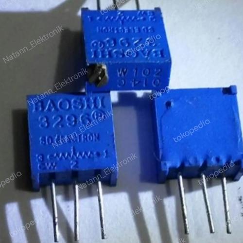 Jual trimpot vr variable resistor multiturn multi turn 100k baoshi ...