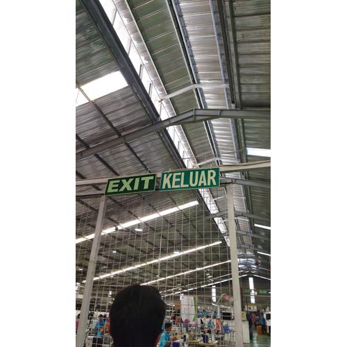 Jual Sign Akrilik EXIT dan KELUAR UKuran 40x16 cm Akrilik Rambu ...