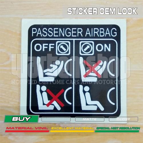 Jual Stiker Passanger Airbag( Warning Sign ) - Kab. Banjarnegara ...