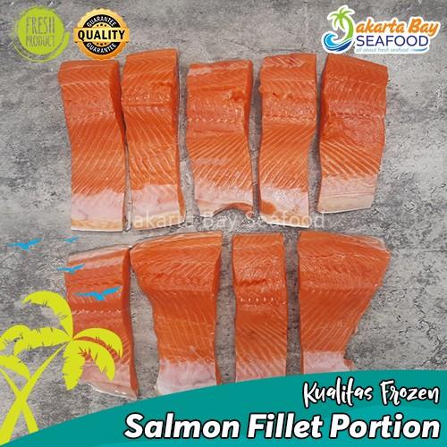 Jual Fillet salmon frozen segar 1Kg | Fillet ikan salmon frozen segar ...