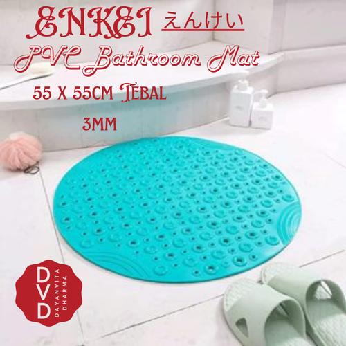 Jual PVC Bathroom Mat Round Shower Anti Slip - Keset PVC Bulat Kamar ...