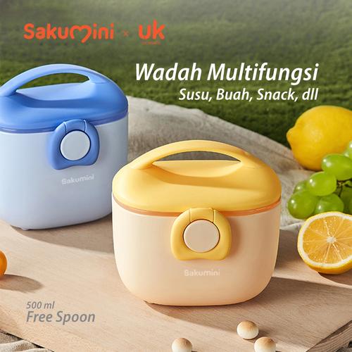 Promo SAKUMINI MILK POWDER CONTAINER WITH SPOON TEMPAT SUSU BUBUK BAYI ...