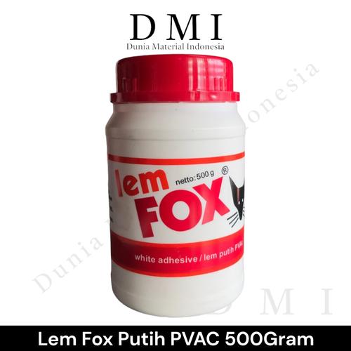 Jual Lem Fox Botol 500g | Lem Putih PVAC | Lem Kayu 500 Gram | Lem ...