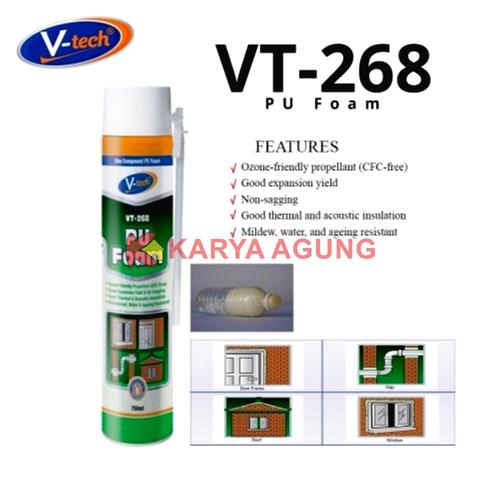 Jual Polyurethane Foam V-TECH Busa Spray PU Sealant Semprot Pengisi ...