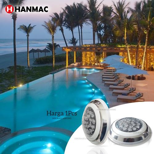 Jual L718 lampu kolam 18w led 28cm +trafo 1-10meter swimming pool light ...