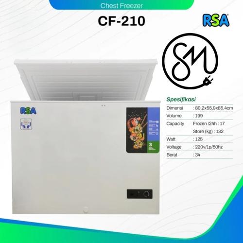 Jual Chest Freezer RSA CF-210 199 Liter CF210 Freezer Box - Kota ...