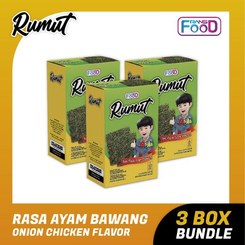 Promo Rumut Cemilan Rumput Laut 10 Gr Rasa Ayam Bawang Bundling 3 ...