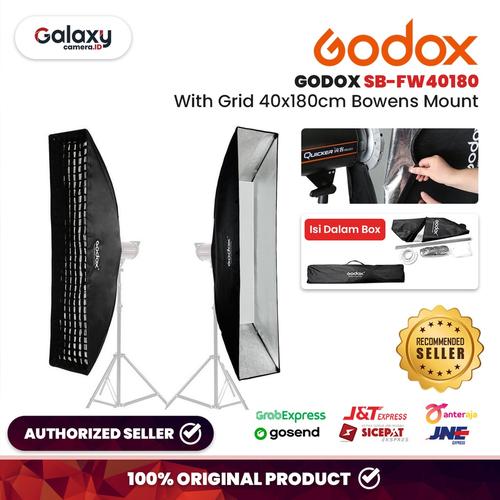 Promo Godox SB-FW40180 Softbox with Grid 40x180cm Bowens Mount Rectangle Cicil 0% 3x - Kota ...