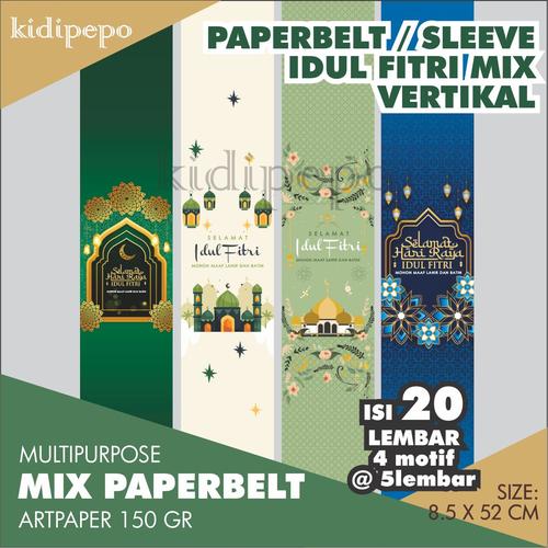 Jual PAPERBELT / SLEEVE IDUL FITRI MIX VERTIKAL - ISI 20 LEMBAR - Mix Vertikal B - Kota Bandung ...