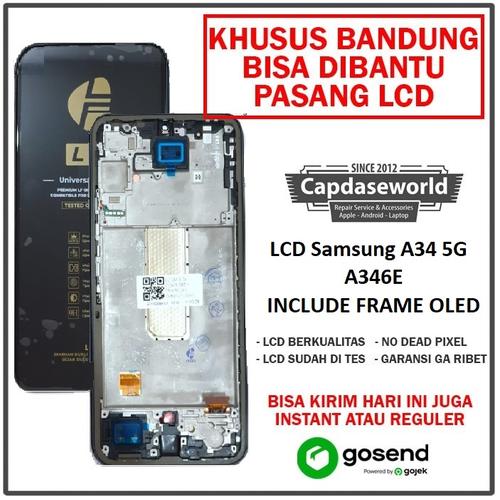Jual LCD Samsung A34 5G / A346E fullset touchscreen frame oled / incell ...