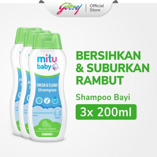 Promo Mitu Baby Shampoo Bayi Botol 200 ml - Isi 3 - - Godrej Indonesia ...