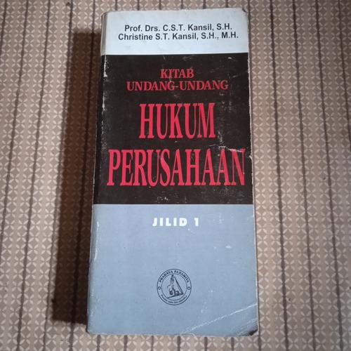 Jual buku kitab Undang-Undang hukum perusahaan jilid 1 - Kab. Kuningan ...