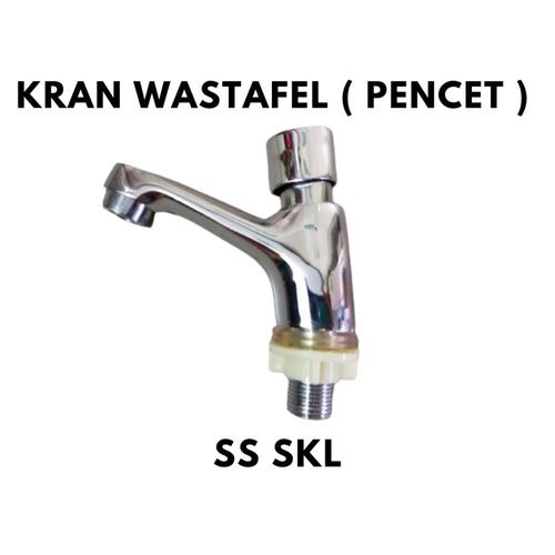 Jual SKL Keran air kran wastafel tekan otomatis push wastafel pencet ss ...