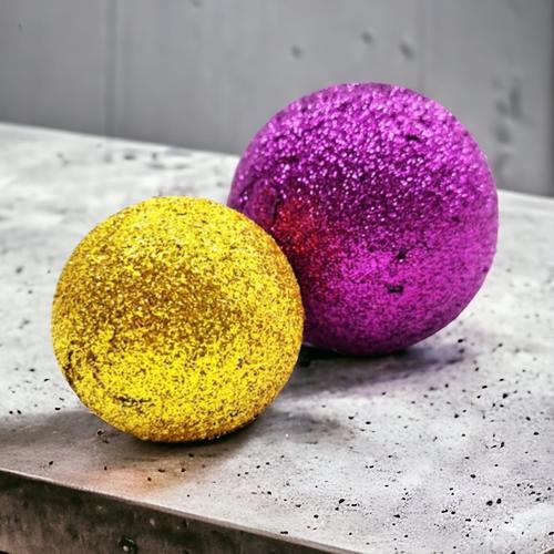 Jual Styrofoam Bulat Warna Glitter 3 CM- Gabus Bola Orbit Planet Tata ...