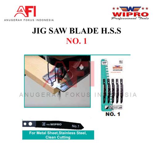 Jual WIPRO MATA GERGAJI JIG SAW BLADE BESI HSS NO 1 Makita WIPRO - Kota ...
