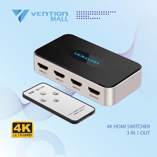 Promo Vention HDMI 2.0 Switcher 3 Input 1 Output Ports 4K In Out ...