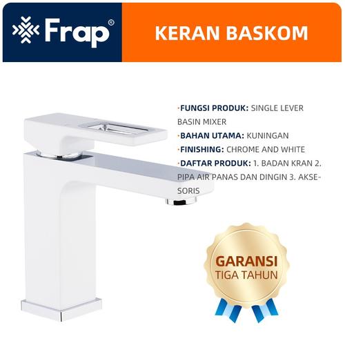 Jual FRAP IF1001 - Single Lever Basin Mixer White / Kran Wastafel Putih - Kota Tangerang - CV ...