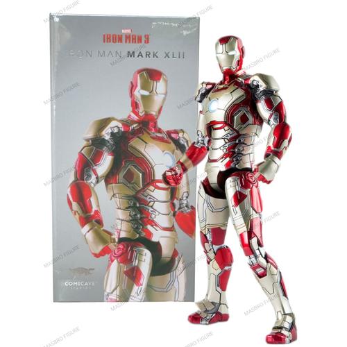 Jual Action Figure Comicave Marvel IRON MAN Mark XLII 75% metal LED ...