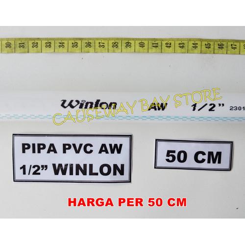 Jual Pipa PVC 1/2 INCH AW WINLON PUTIH 50CM - Kab. Sidoarjo - CAUSEWAY ...