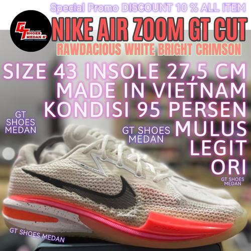Jual Nike air zoom GT Cut rawdacious white size 43/27,5 cm made in ...