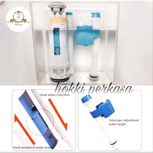 Jual alat tangki closet/kloset duduk 2 tekan /2flush closet flushing ...