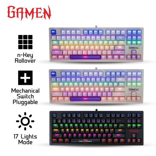 Jual Keyboard Gaming GAMEN Titan II / Titan 2 Mechanical Pluggable ...