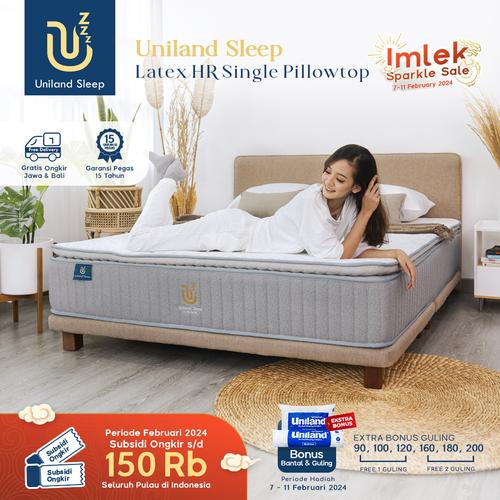 Promo Kasur Pocket Spring Bed Latex HR Single Pillowtop 30cm Uniland ...