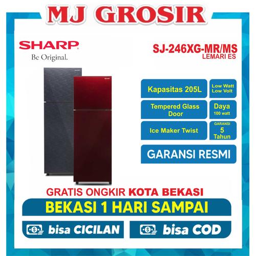 Jual KULKAS SHARP SJ 246 XG LEMARI ES 2 PINTU SJ246XG SJ 246XG GLASS - Kota Bekasi - MJ GROSIR ...