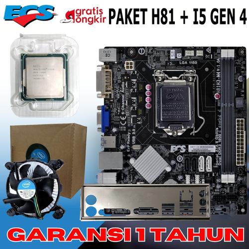 Promo PAKETAN H81 + Processor Intel Core i5 4570 - ECS I5 4570 - Kota ...