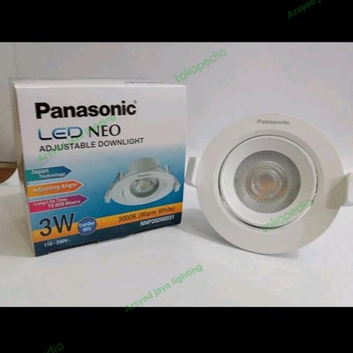 Jual Lampu downlight Spotlight Panasonic LED/COB 3 watt (WARNA kuning ...