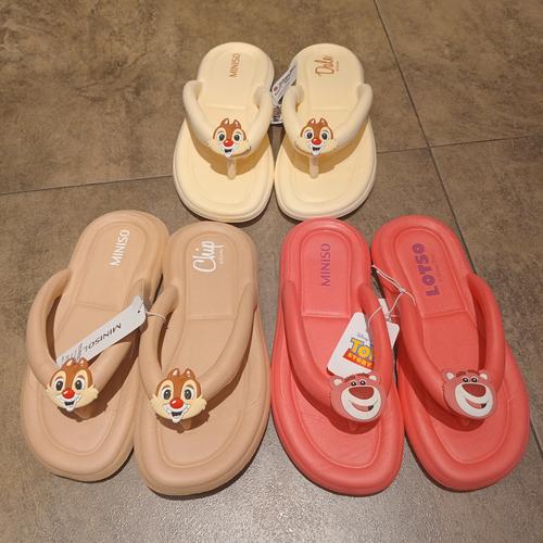 Jual Sandal Wanita Miniso - Disney Pixar Lotso and Chip 'n' Dale ...