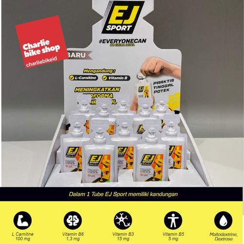 Jual EJ Sport Gel Sportgel Enery Gel Olahraga Lari Sepeda BPOM - Orange ...