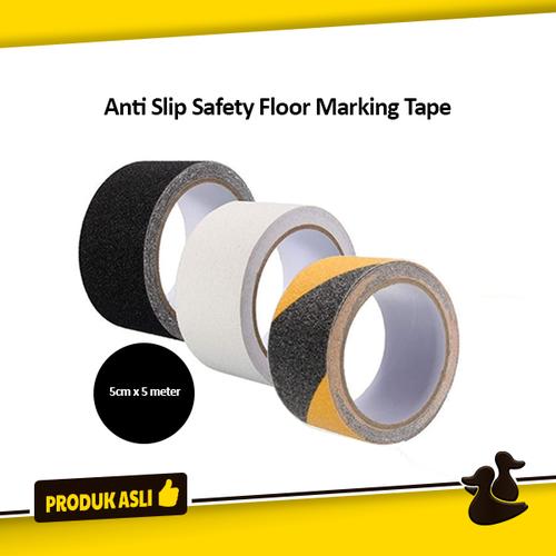 Jual Anti Slip Zebra Cross Marking Tape Isolasi Sticker Lantai 5cm x 5m ...