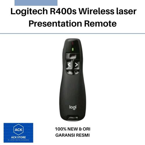 Jual Logitech R400 Remote Pointer Presentasi Wireless Laser Original ...